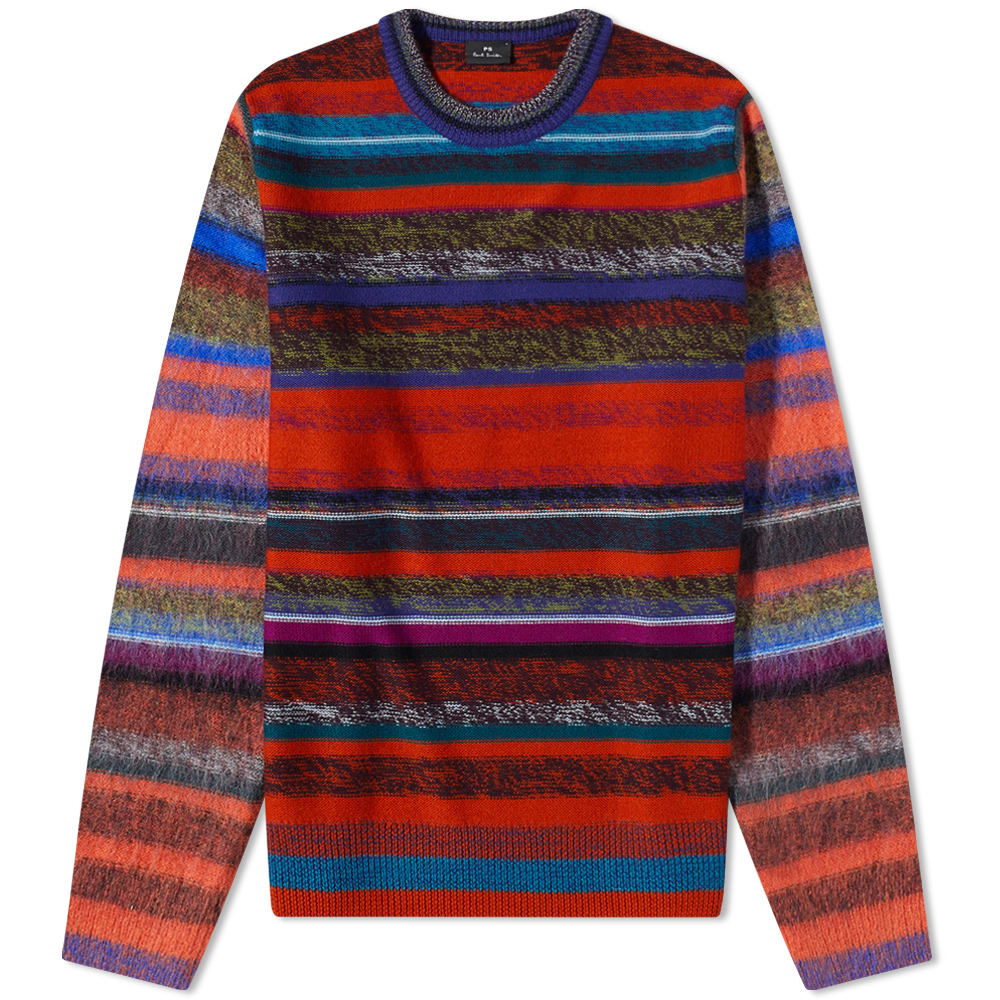 Paul Smith Stripe Crew Knit Orange | END.