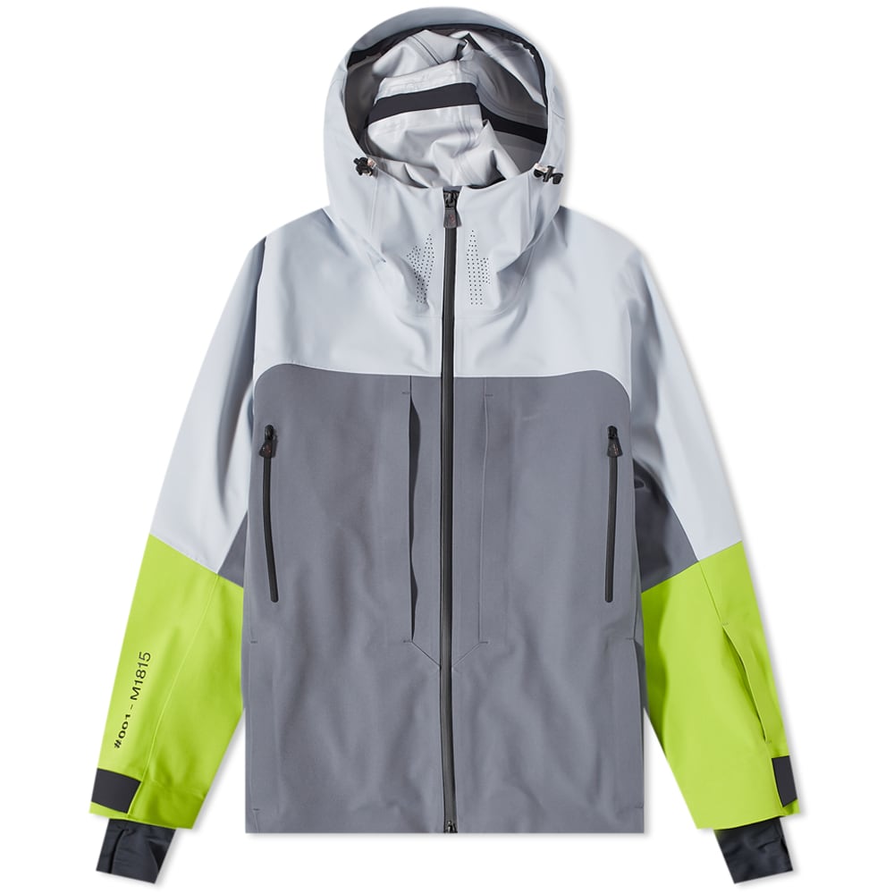 Moncler Grenoble Brizon Ski Shell Jacket Green & Black | END.