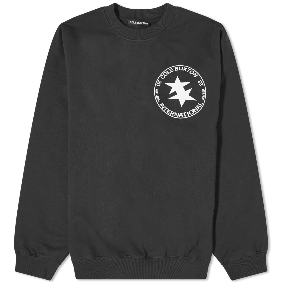 Cole Buxton Crest Crew Sweat Vintage Black | END. (US)