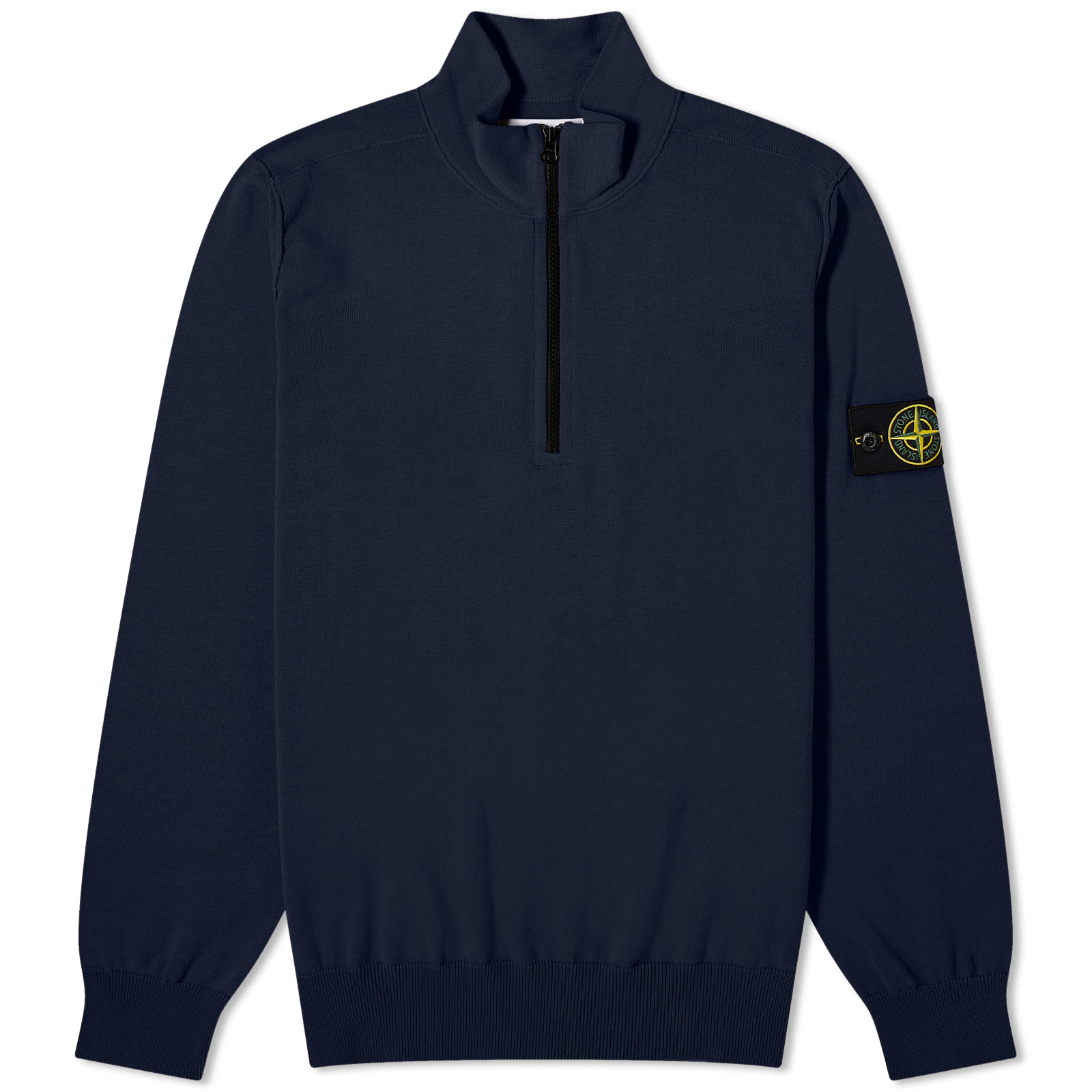 Stone Island Soft Cotton Half Zip Knit Navy | END. (GB)