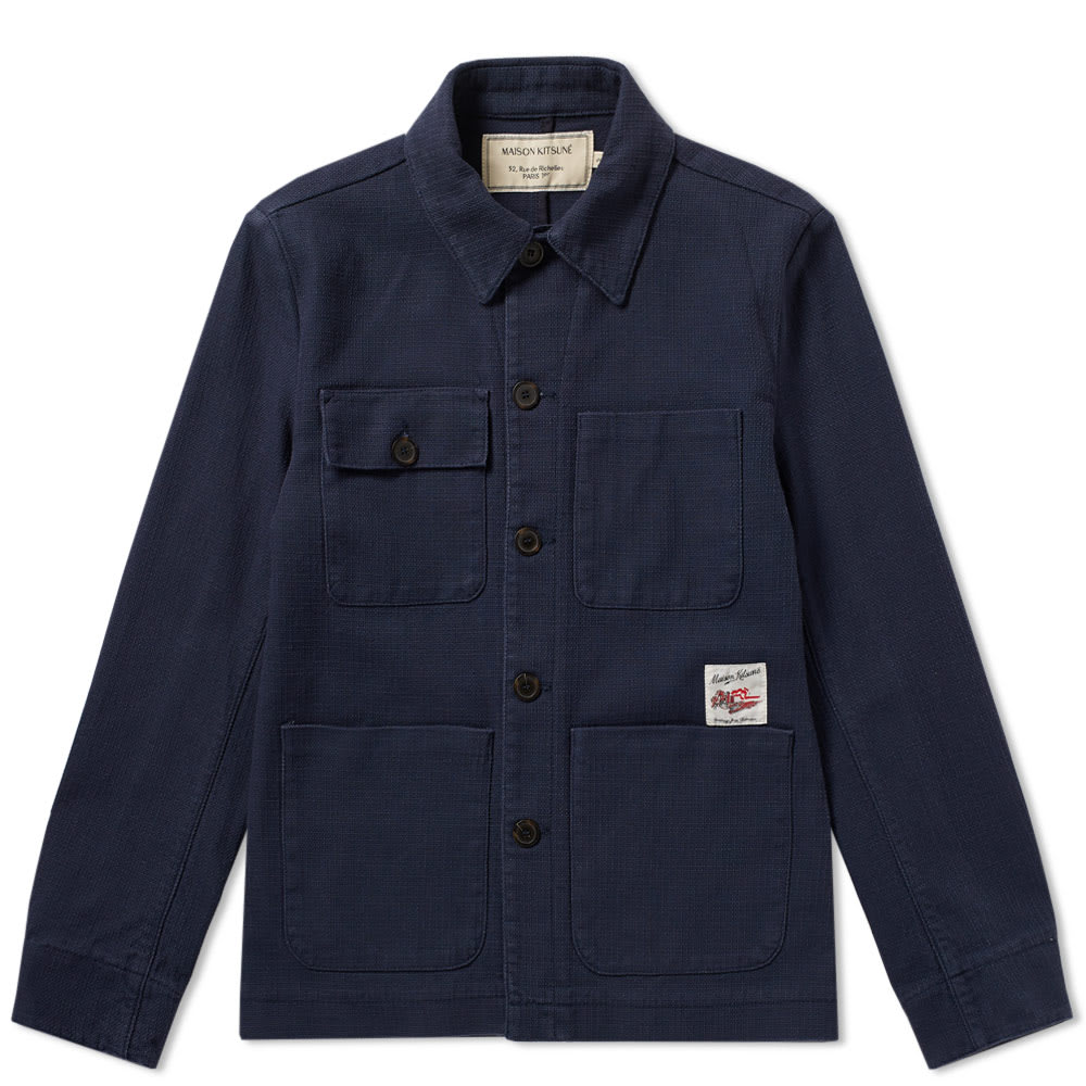 Maison Kitsuné Artist Jacket Dark Navy | END. (US)