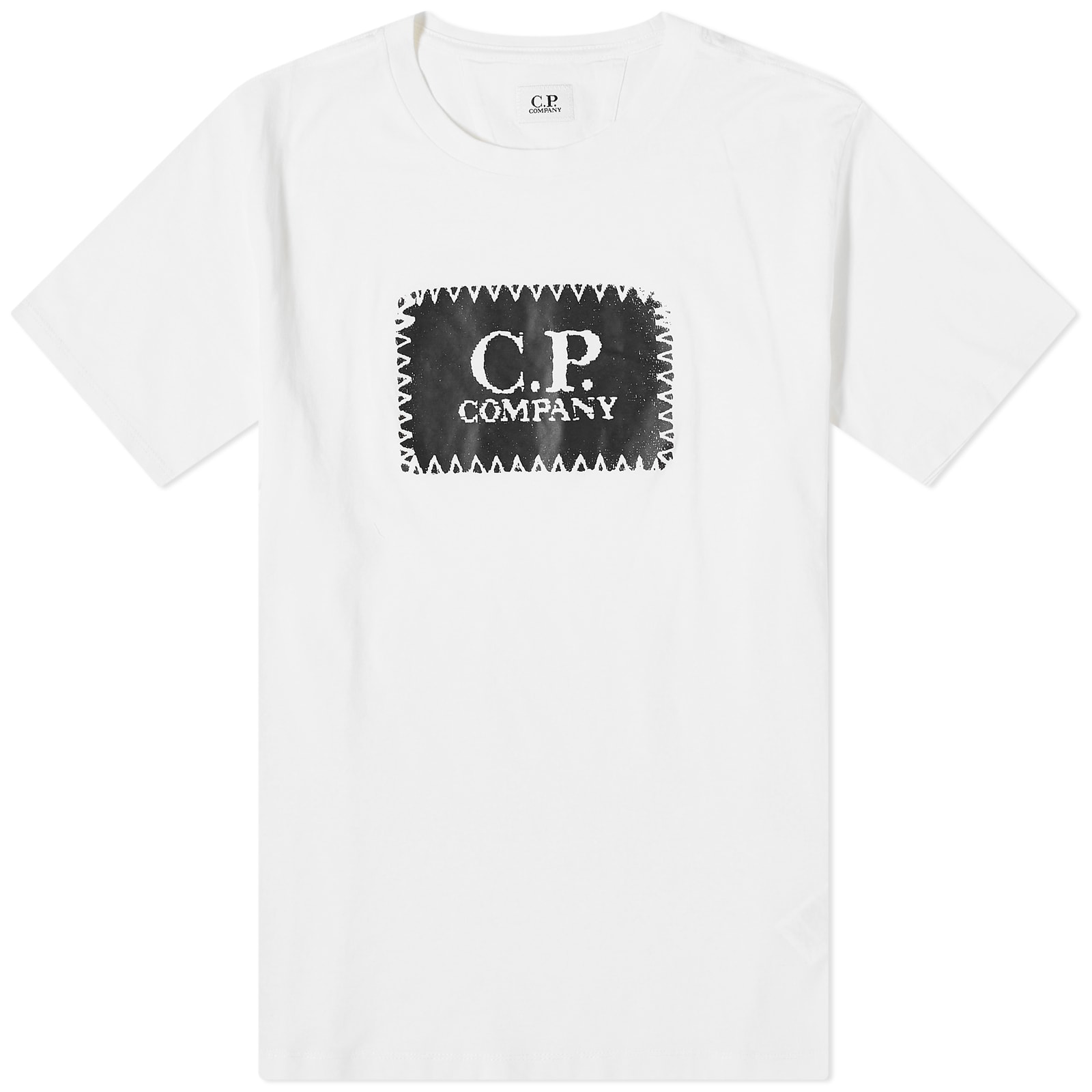 C.P. Company 30/1 Jersey Label Style Logo T-Shirt Gauze White | END. (US)