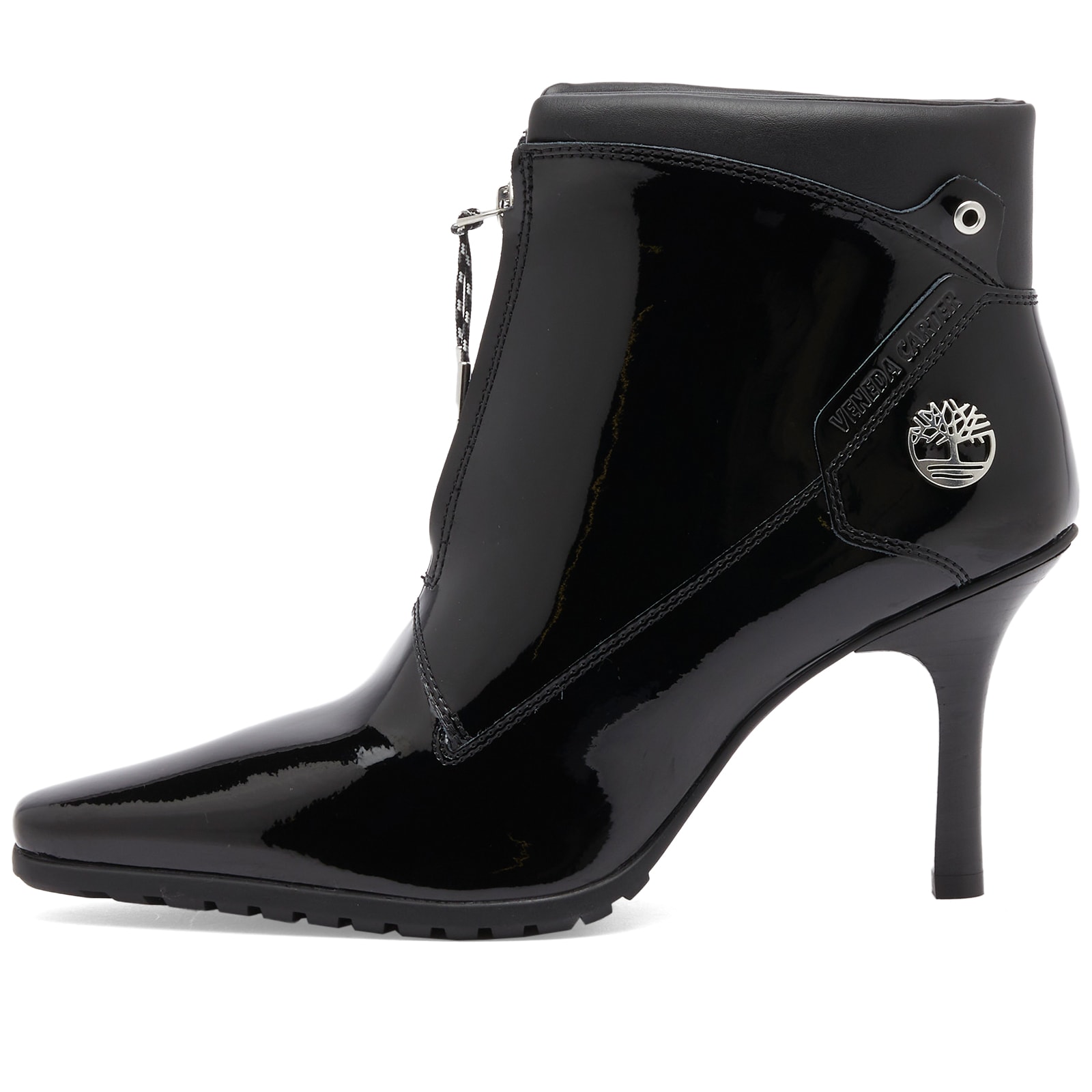 Timberland x Veneda Carter Front Zip Heel Boot Black Patent | END. (JP)