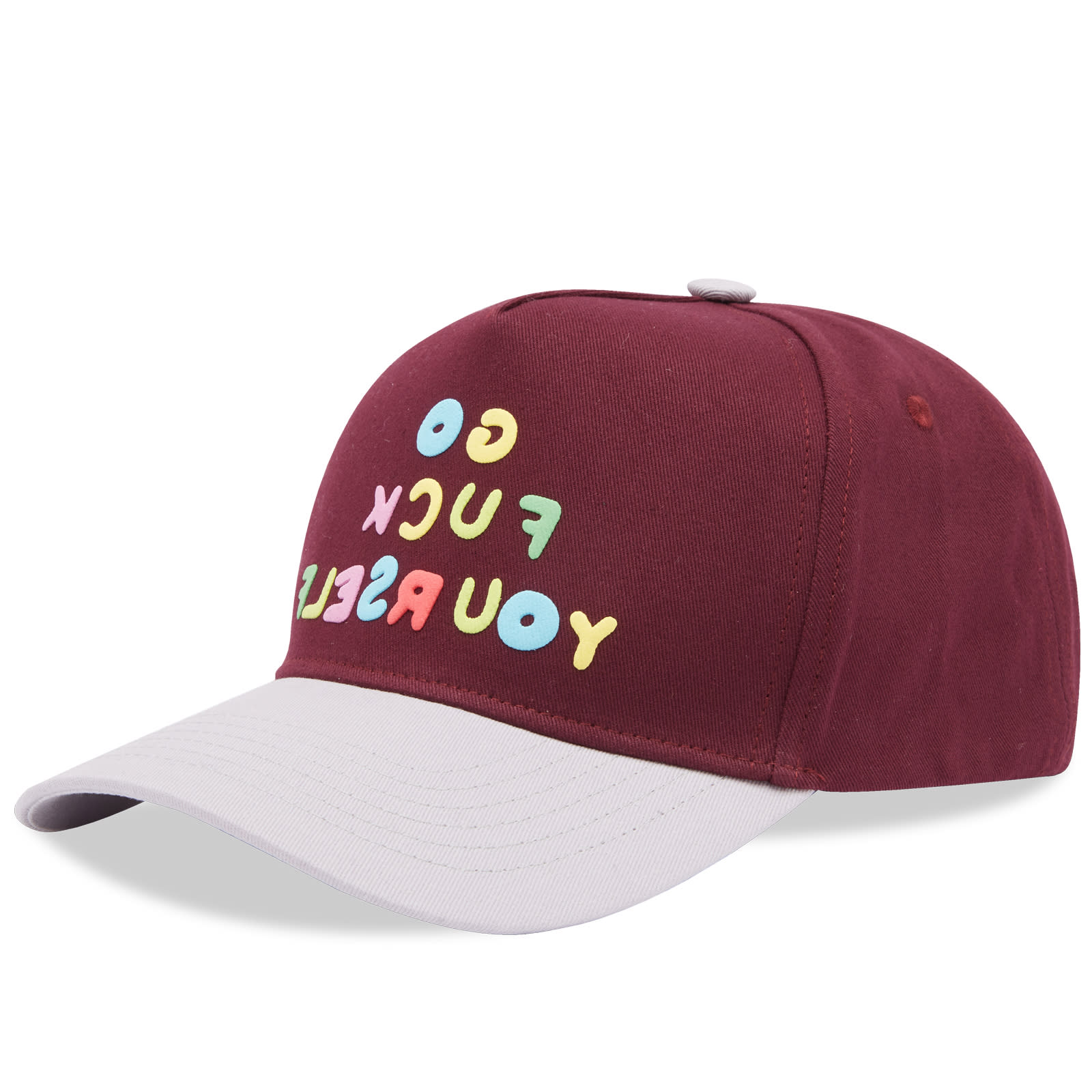 Fucking Awesome GFY Snapback Cap Maroon & Grey | END. (GB)