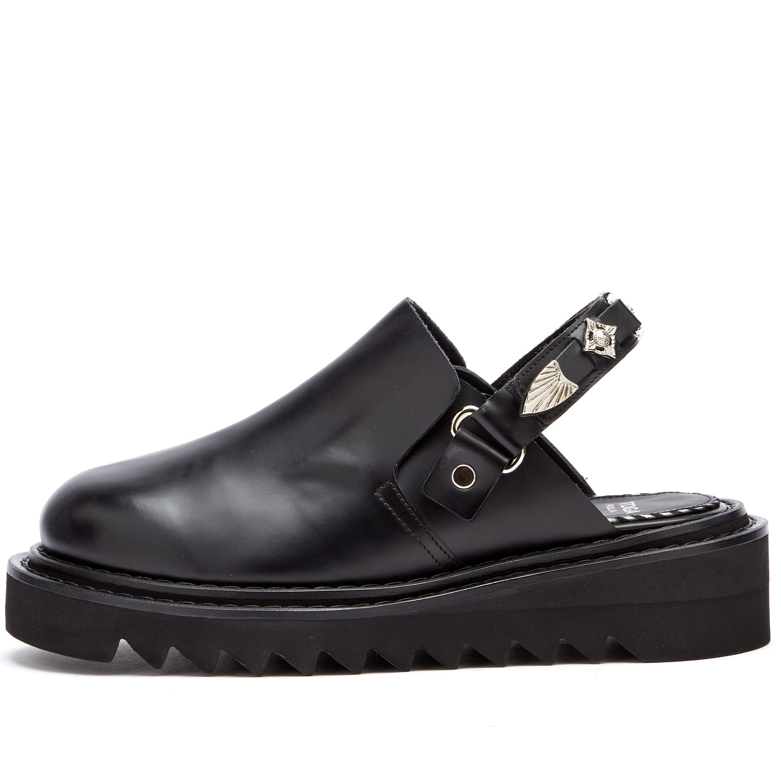 TOGA Leather Rounded Toe Mule Black Leather | END. (KR)