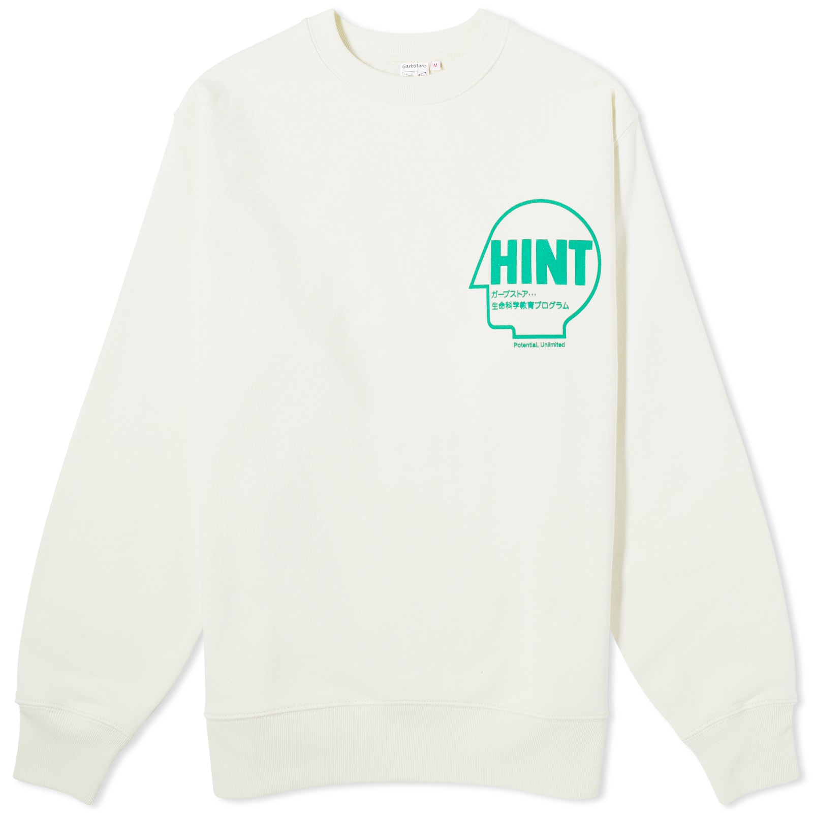 Garbstore Hint Sweatshirt Ecru | END.
