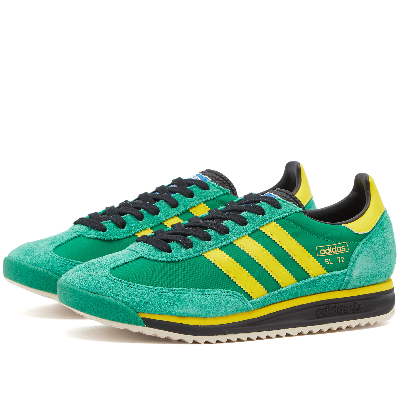 Adidas SL 72 RS Green & Yellow & Core Black | END.