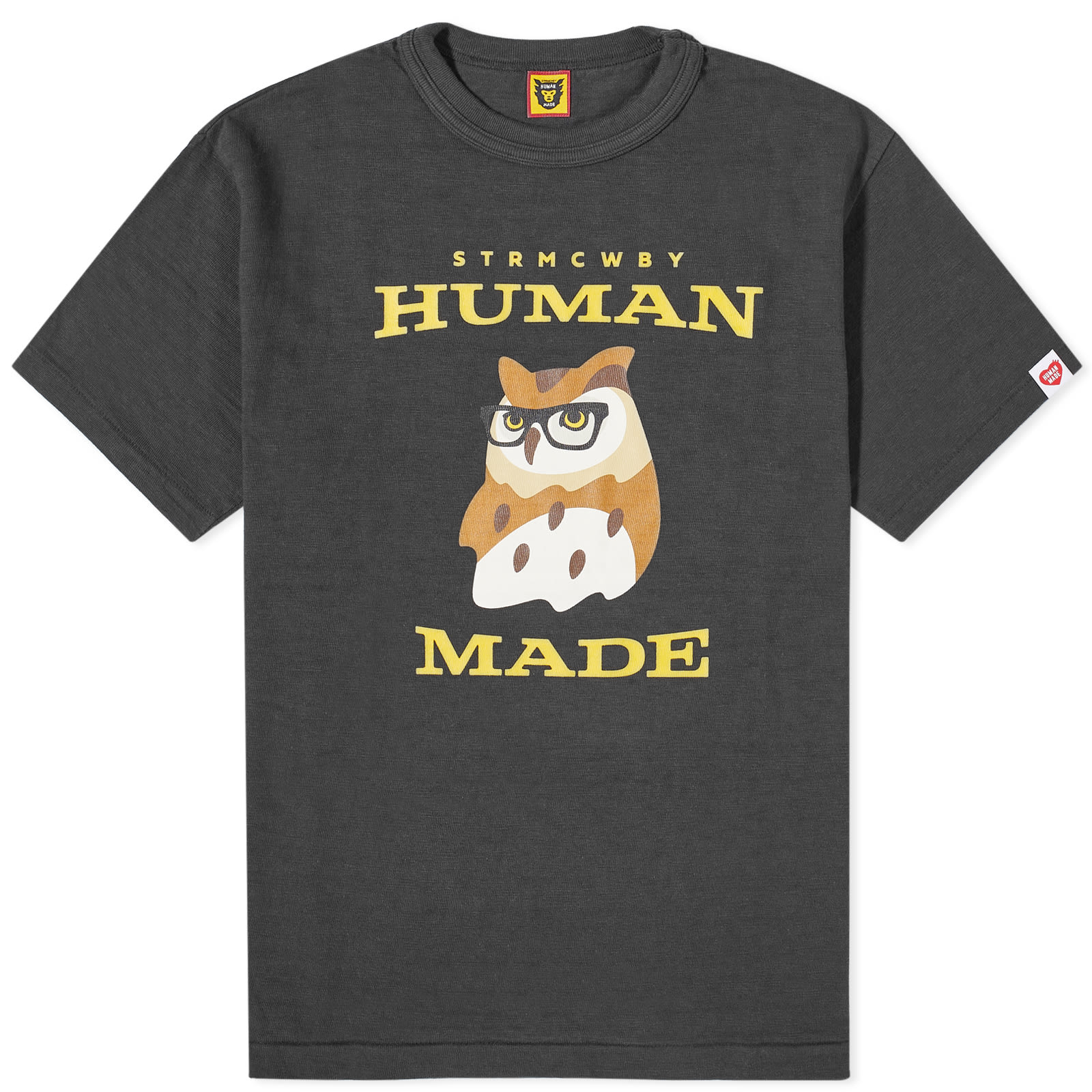 Human Made Owl Glasses Tee Black | END. (TW)