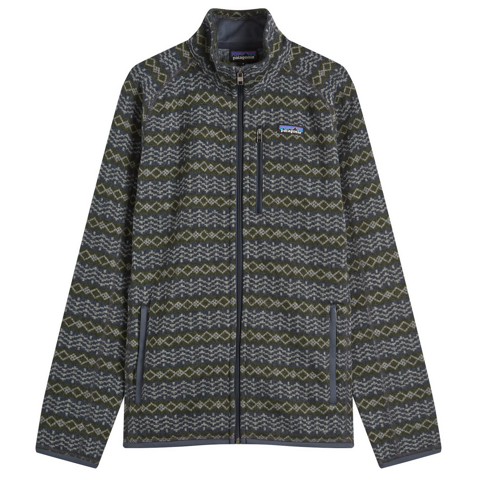 Patagonia Men's Better Sweater Jacket Woven Together Smolder Blue ...