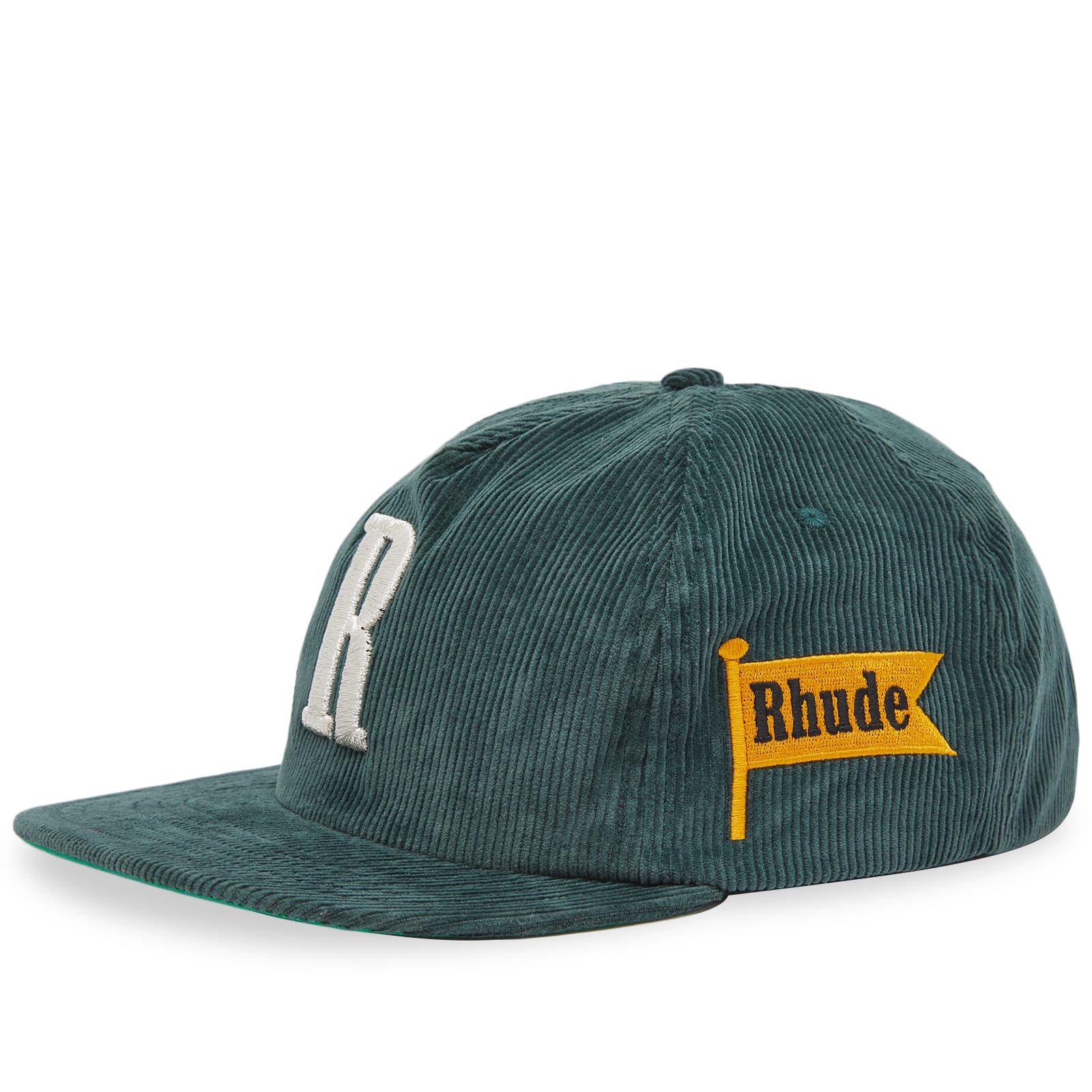 Rhude Lamborghini Corduroy Crown Cap Green | END.