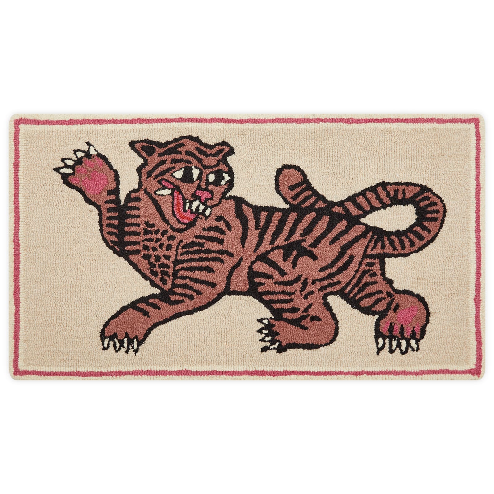 Bongusta Pink Tiger Frame Rug Pink | END. (GB)