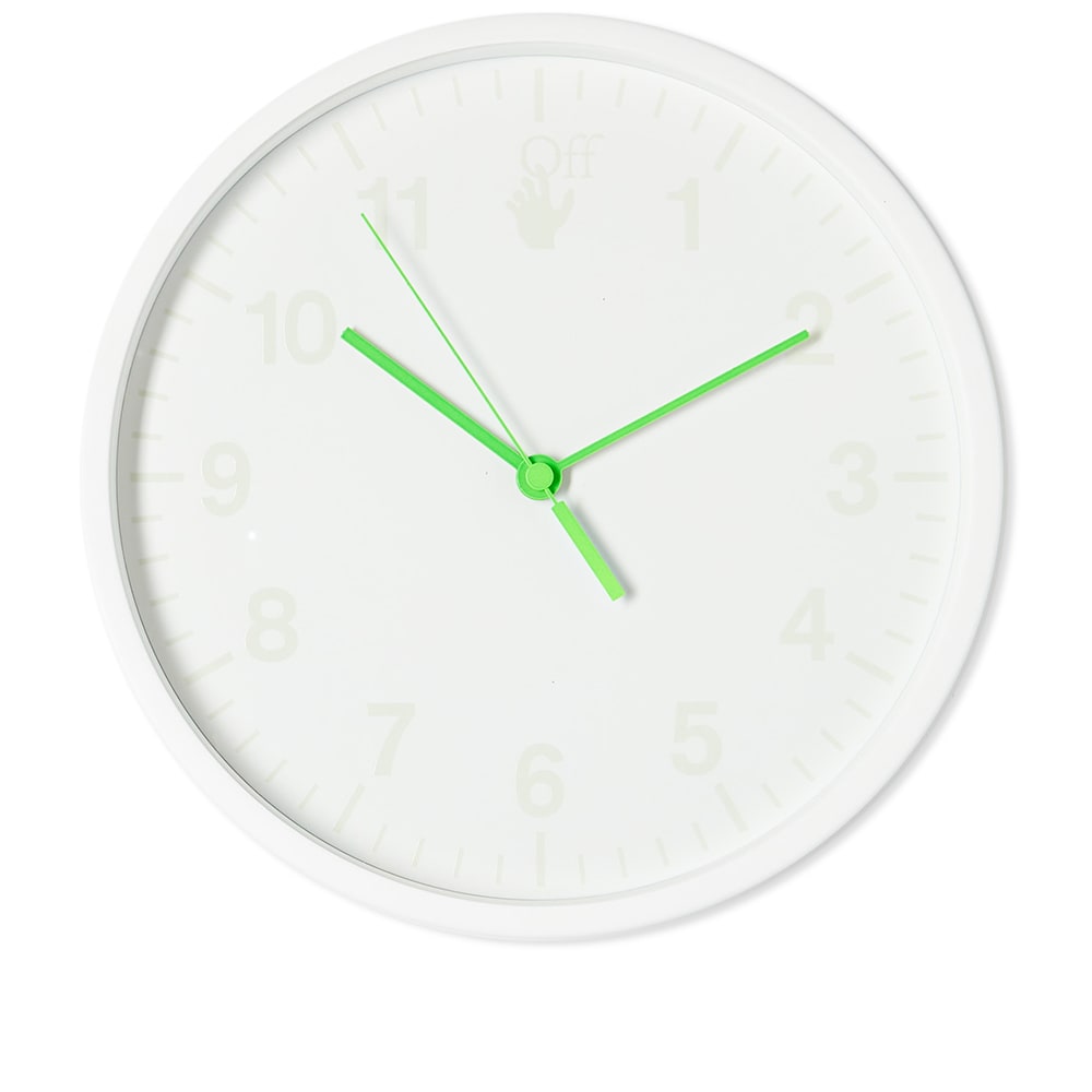 Off-White Wall Clock Green Fluo | END. (GB)