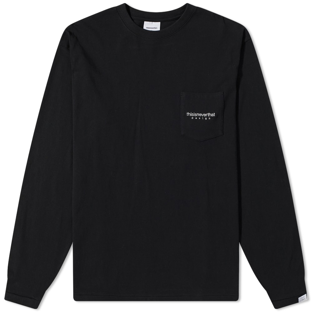 thisisneverthat Long Sleeve L-Logo Pocket T-Shirt Black | END. (US)