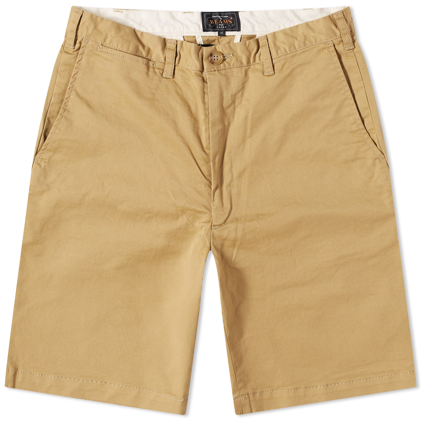Beams Plus IVY Twill Chino Shorts Beige | END. (GB)