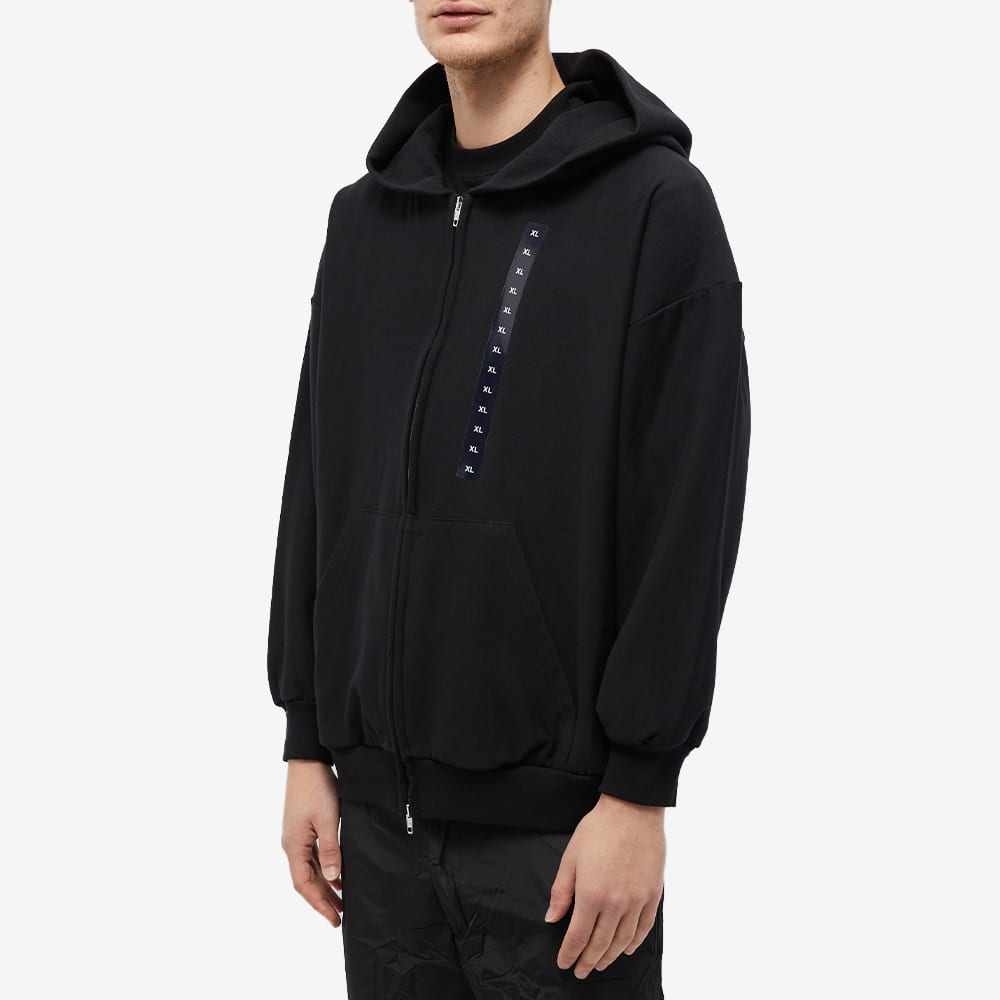 Balenciaga Size Sticker Zip Hoody Black | END. (US)
