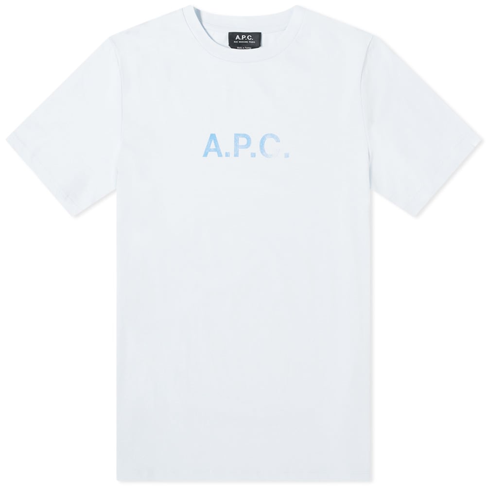 A.P.C. Stamp Logo Tee Sky Blue | END. (AU)