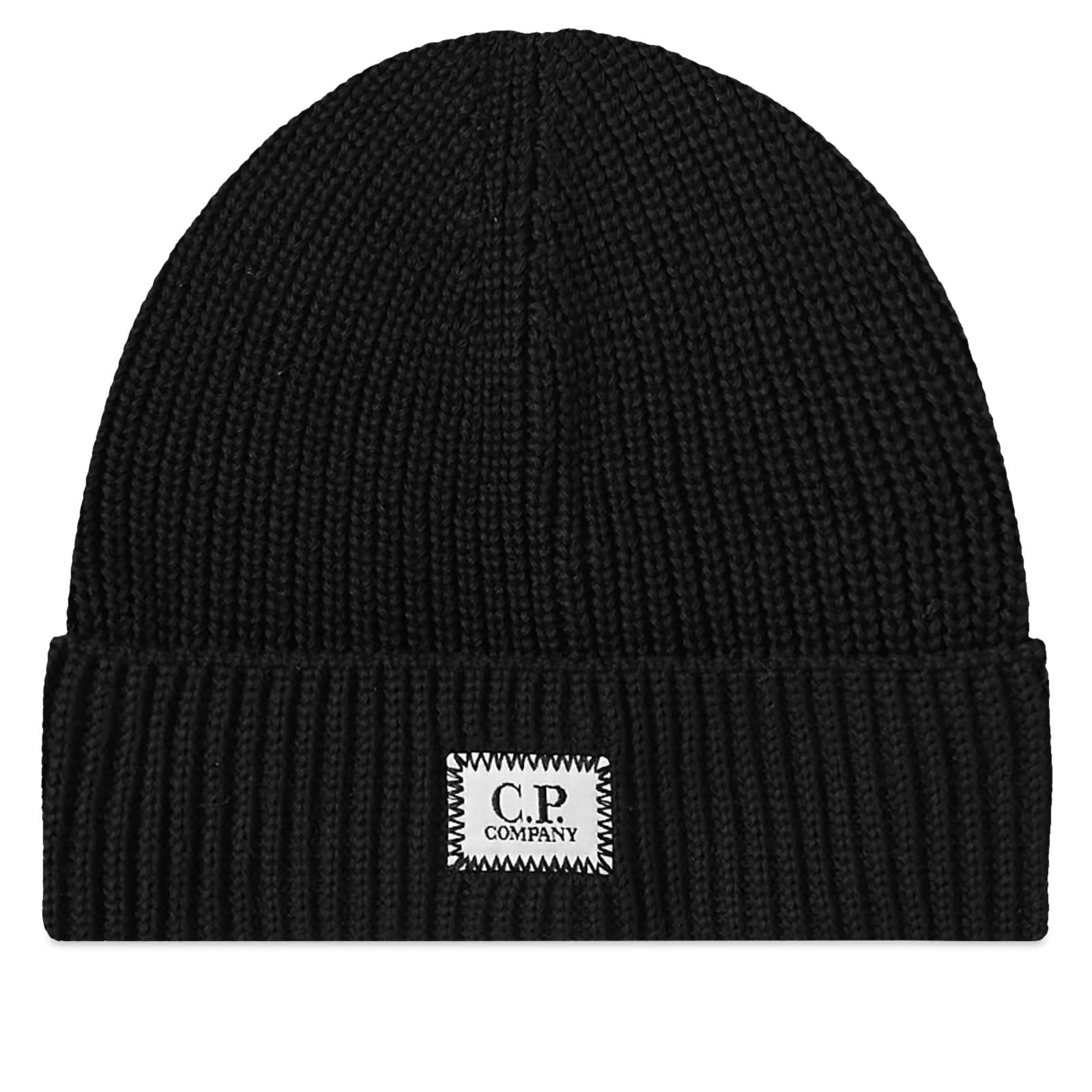 C.P. Company Logo Beanie Black | END. (GB)