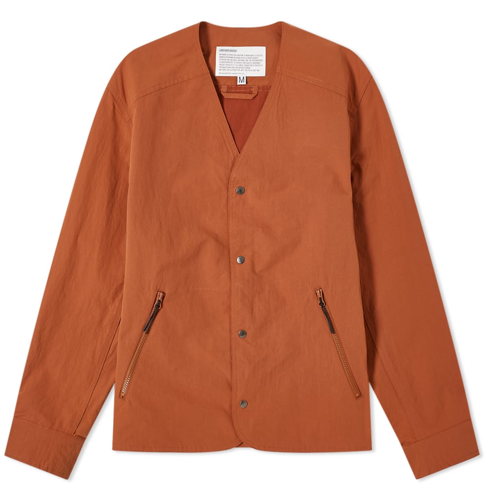 Uniform Bridge Nylon Cardigan Orange | END.