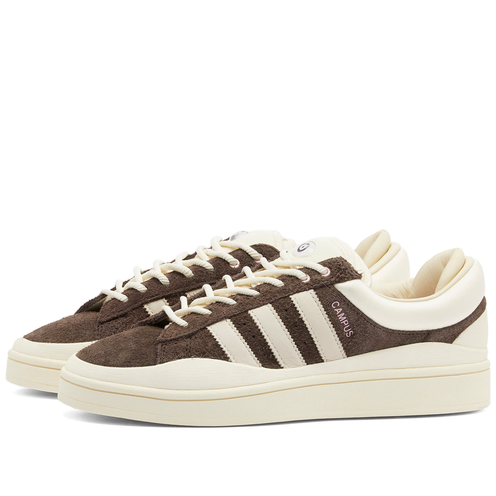 Adidas x Bad Bunny Campus Dark Brown, Chalk White & Cream White | END.