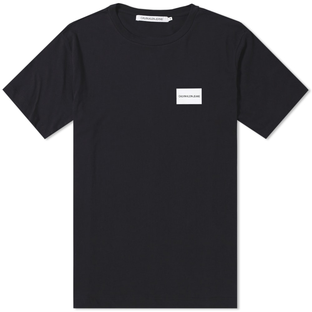 Calvin Klein Institutional Logo Tee Ck Black End