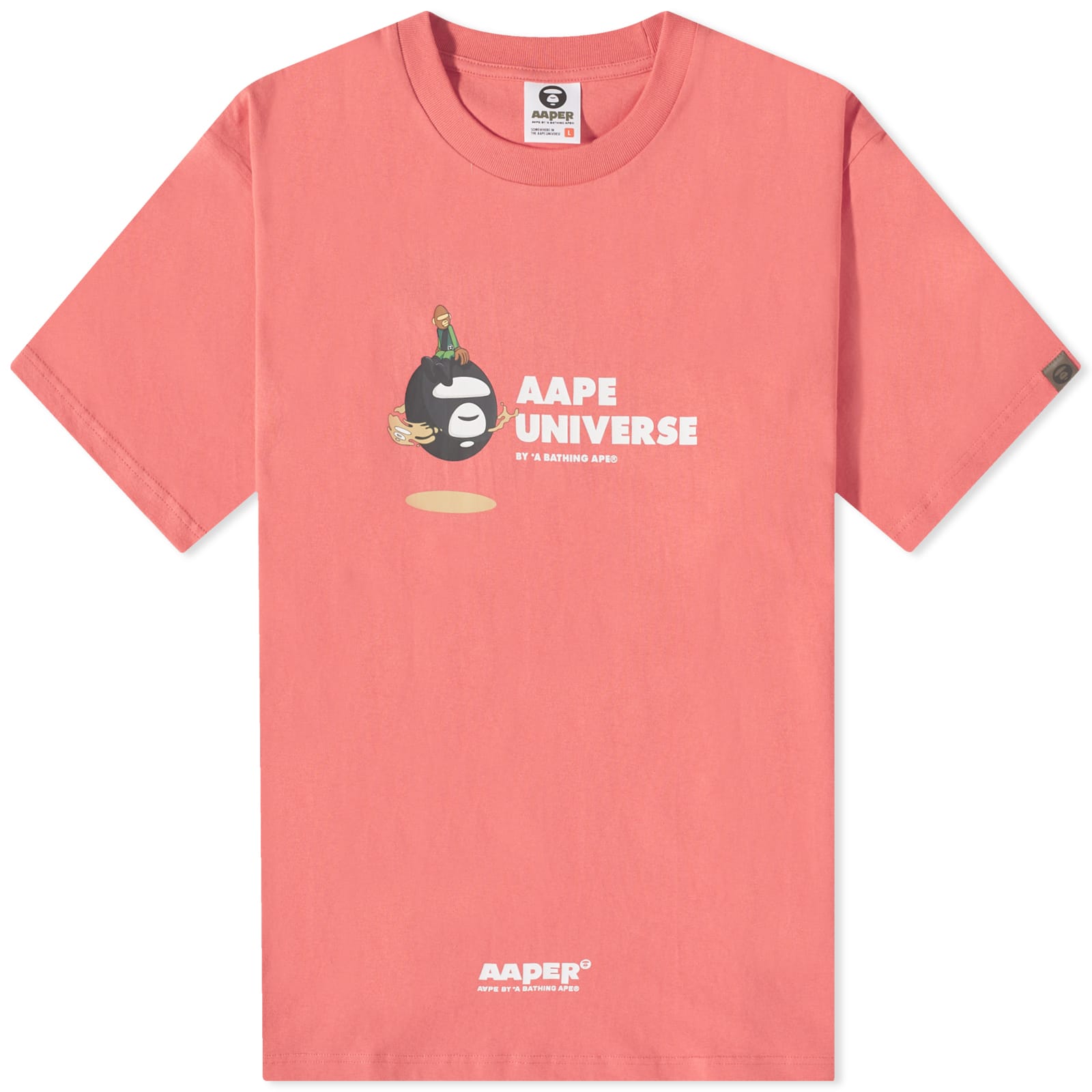 AAPE Aaper Universe Camo T-Shirt Spiced Coral | END. (US)