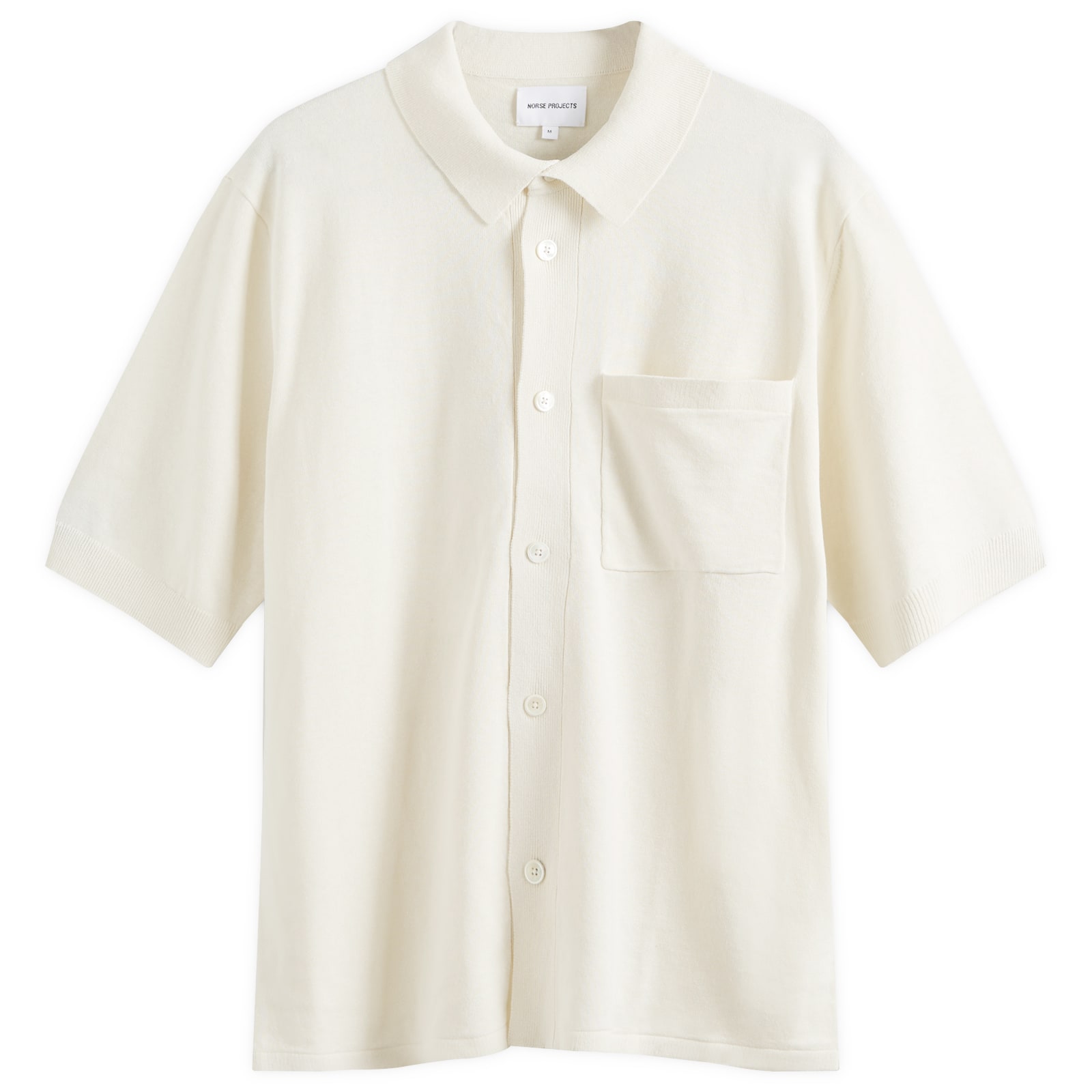 Norse Projects Rollo Full Button Knit Polo Kit White | END. (GB)