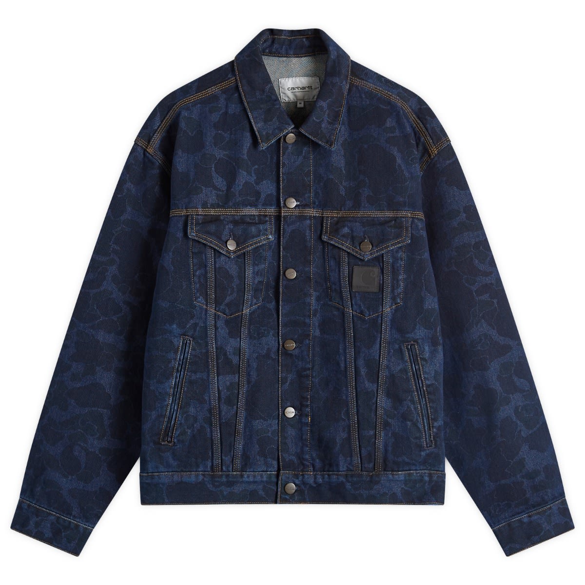 Carhartt WIP Duck Camo Helston Denim Jacket Blue Stone Washed | END. (GB)