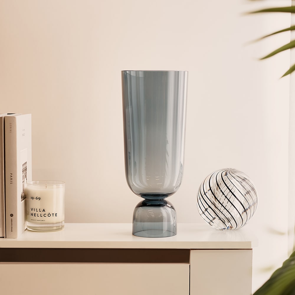 HAY Bottoms Up Vase - Large Navy Blue | END. (US)