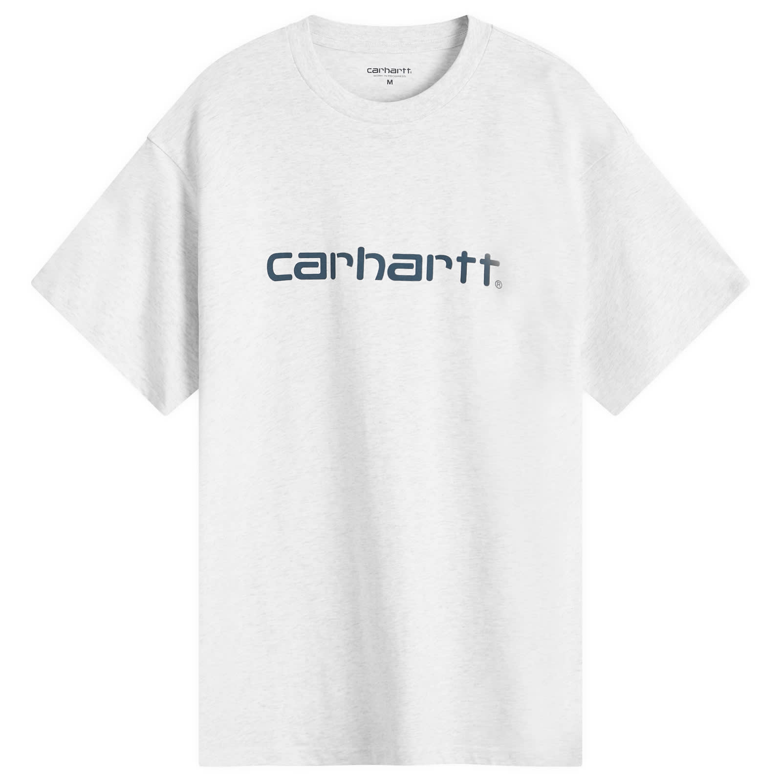 Carhartt WIP Script T-Shirt Ash Heather & Duck Blue | END. (SG)