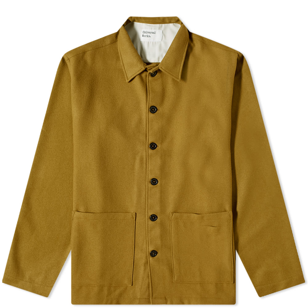 Universal Works Melton Wool Easy Overshirt Mustard | END.