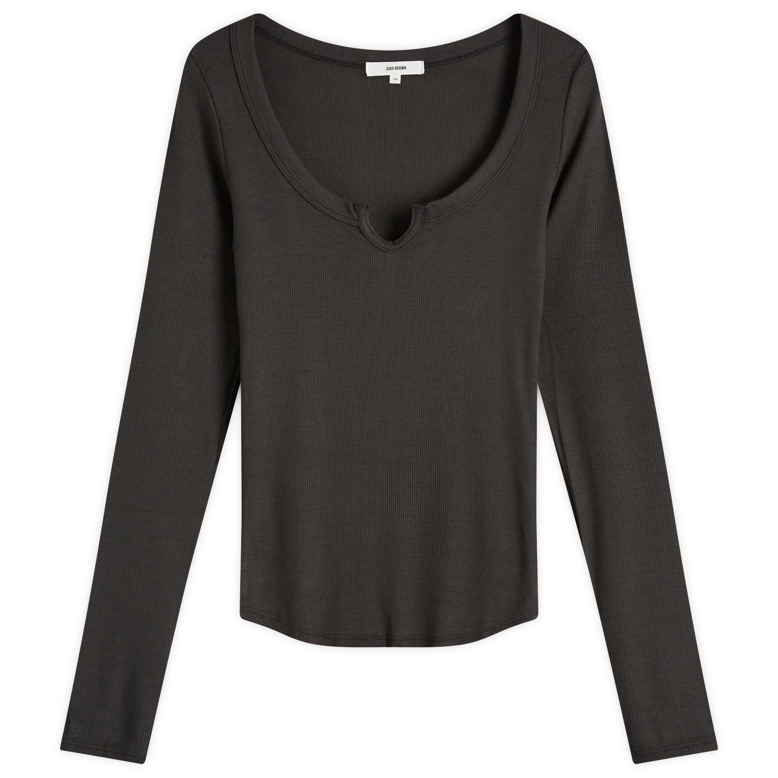 Joah Brown Henley Long Sleeve Top Vintage Black | END. (US)