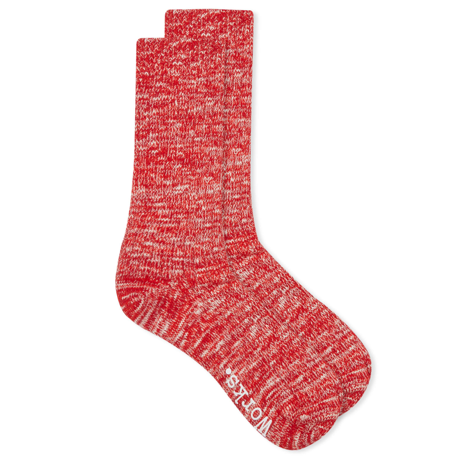 Universal Works Men's Slub Sock Red - Curated Menswear