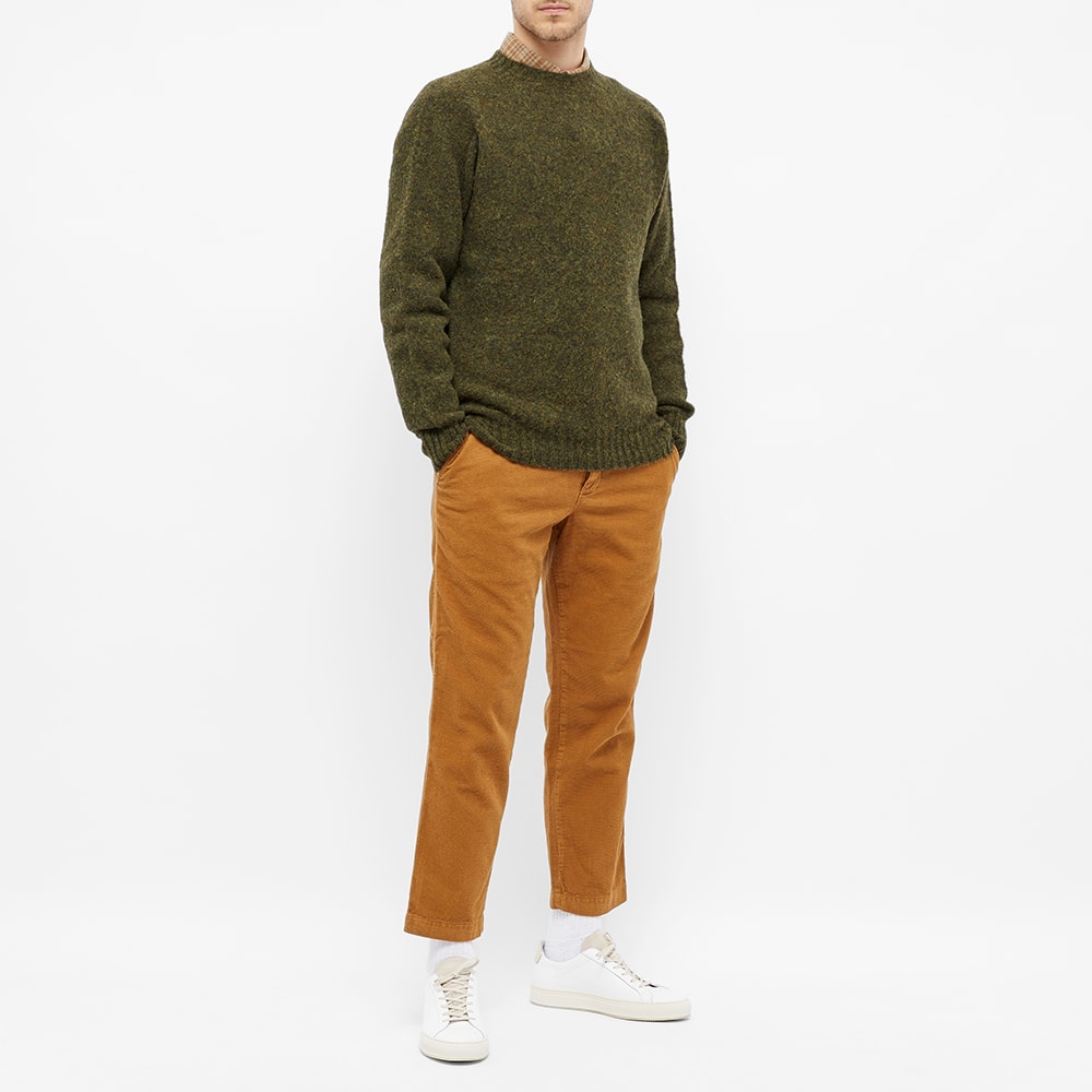 YMC Suedehead Crew Knit Olive | END.