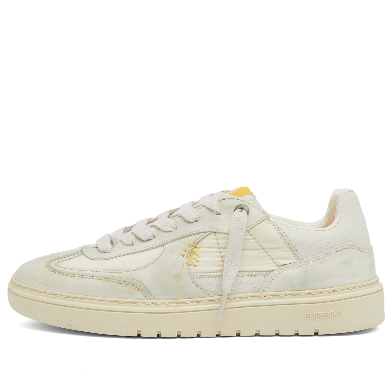 END. x Represent Men's Virtus Sneaker Vintage White - Curated Menswear