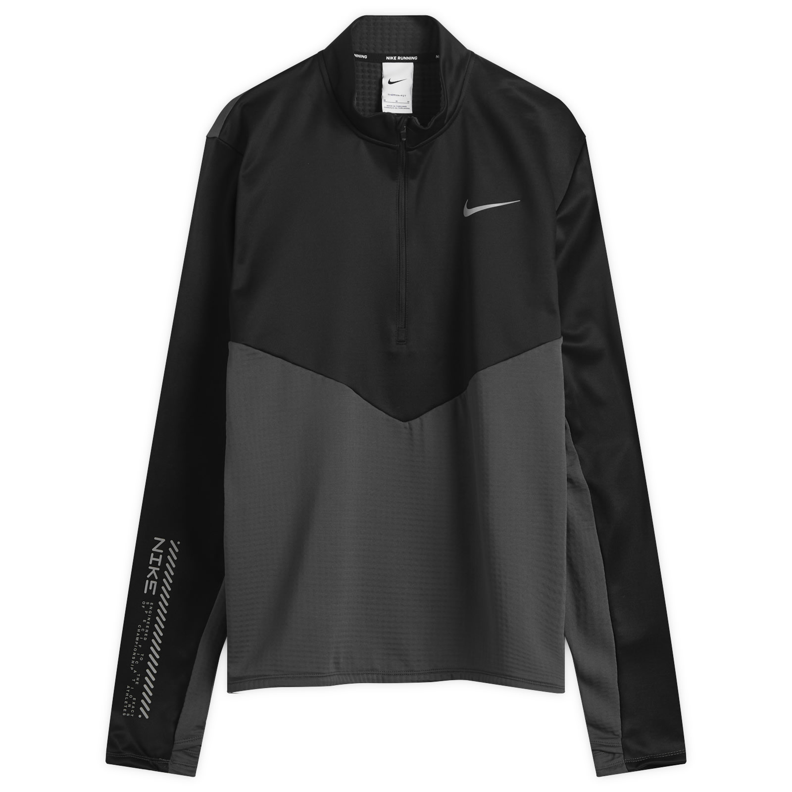 Nike Winterized Half Zip Antracite, Black & Reflective Silver | END. (AT)