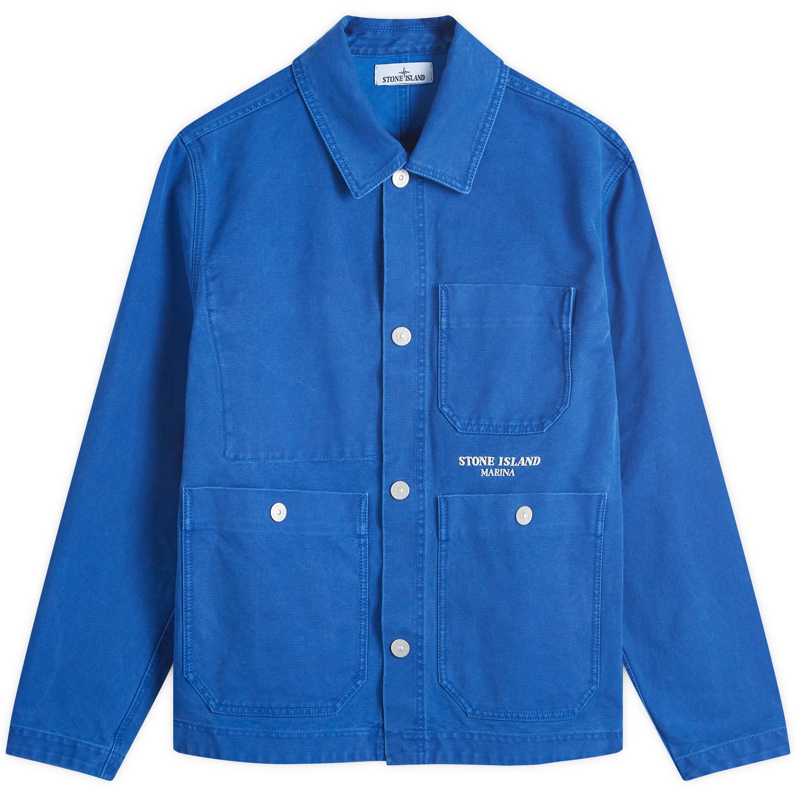 Stone Island Marina Work Jacket Bright Blue | END. (US)