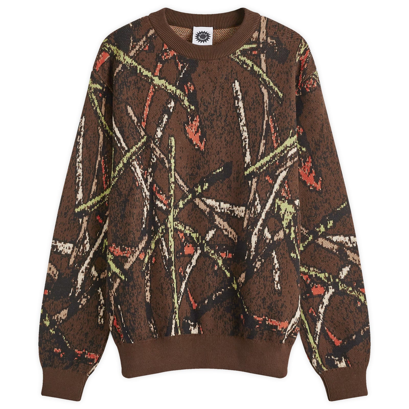 Good Morning Tapes Stick Camo Knit Sweater Stick / Camo | END. (US)
