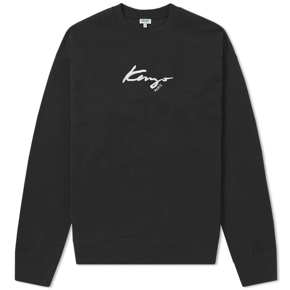 Kenzo Signature Logo Crew Sweat Black | END. (US)