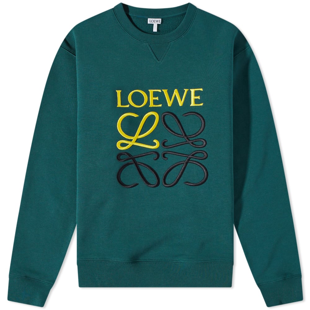 Loewe Anagram Crew Sweat Dark Green | END. (GB)