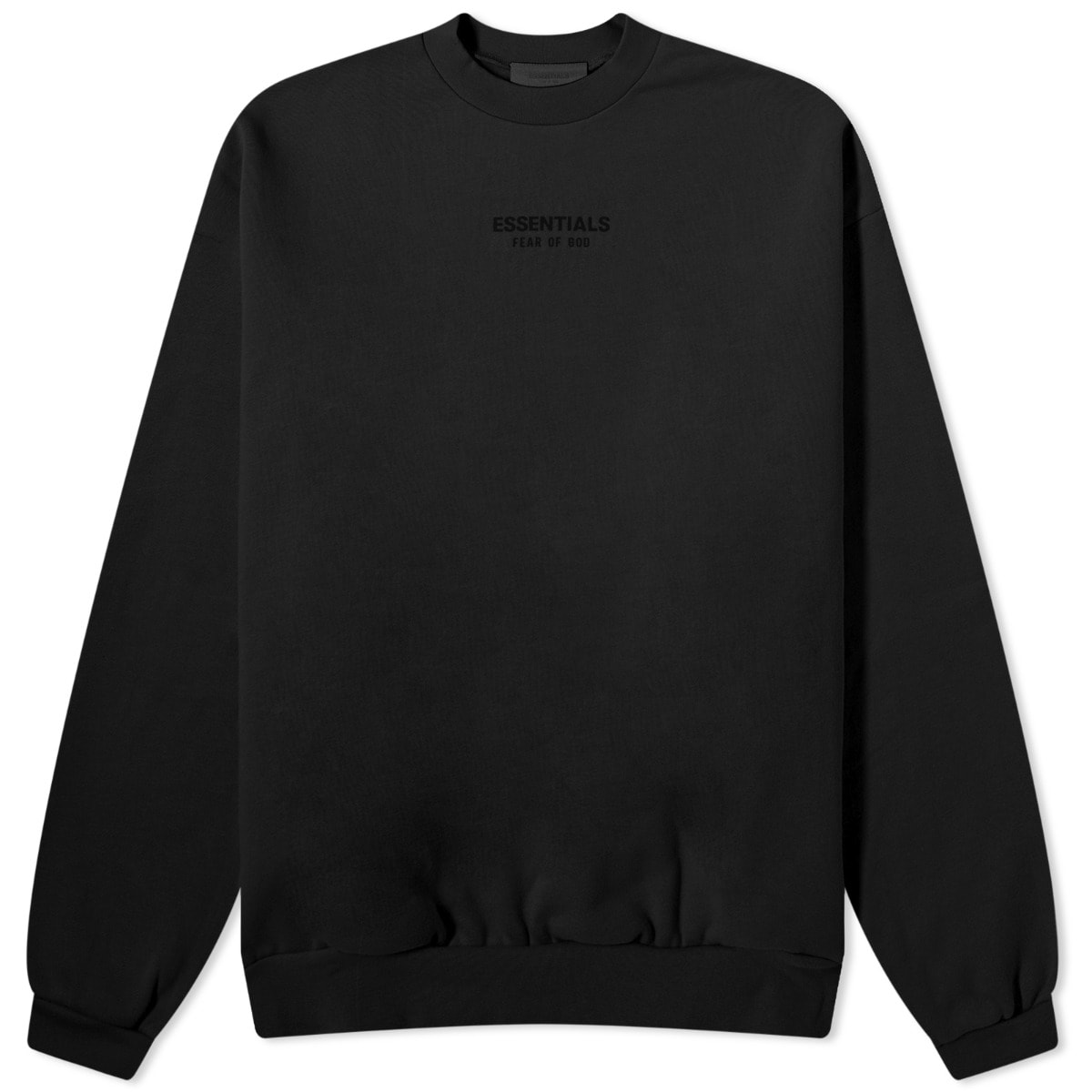 Fear of God Essentials Essentials Crewneck Jet Black | END. (GB)