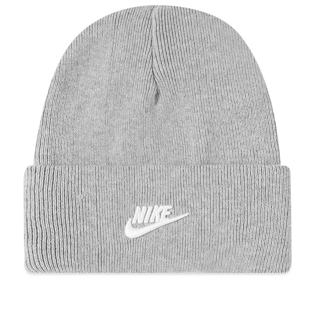Nike Futura Utility Beanie Dark Grey Heather & White | END. (GB)