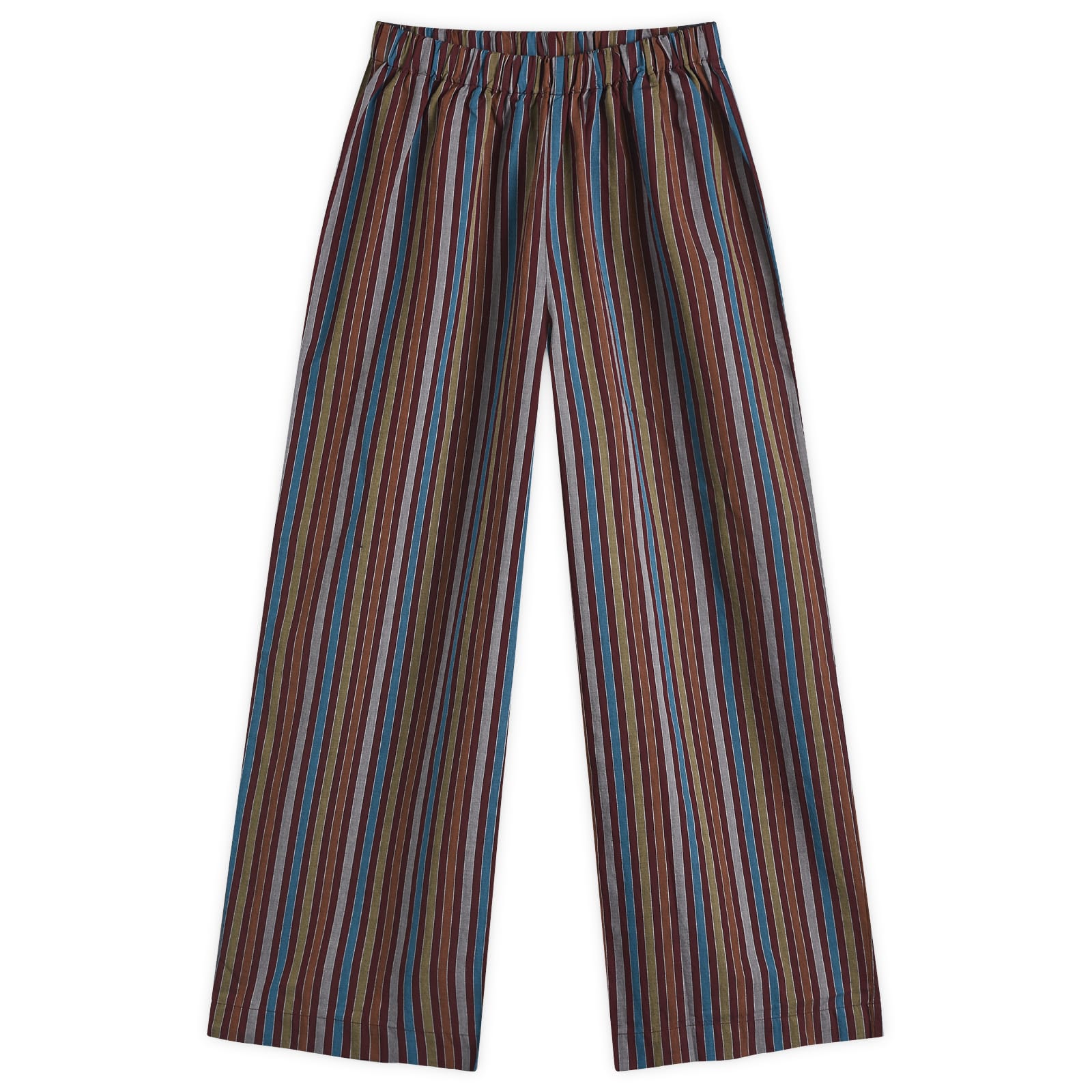 Baserange Ole Stripe Pants Maroon Multi Stripe | END. (GB)