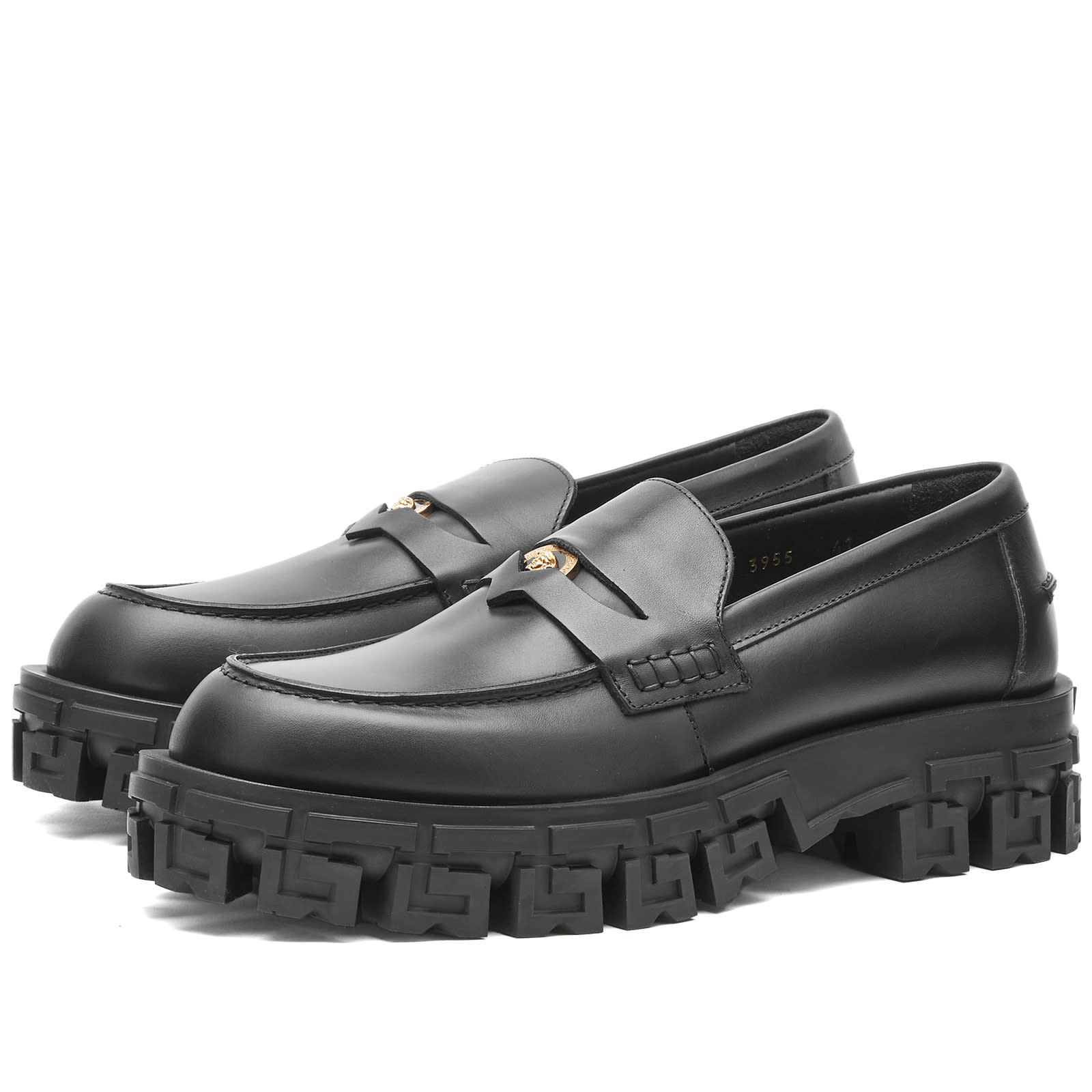 Versace Chunky Loafer Black Versace Gold | END.