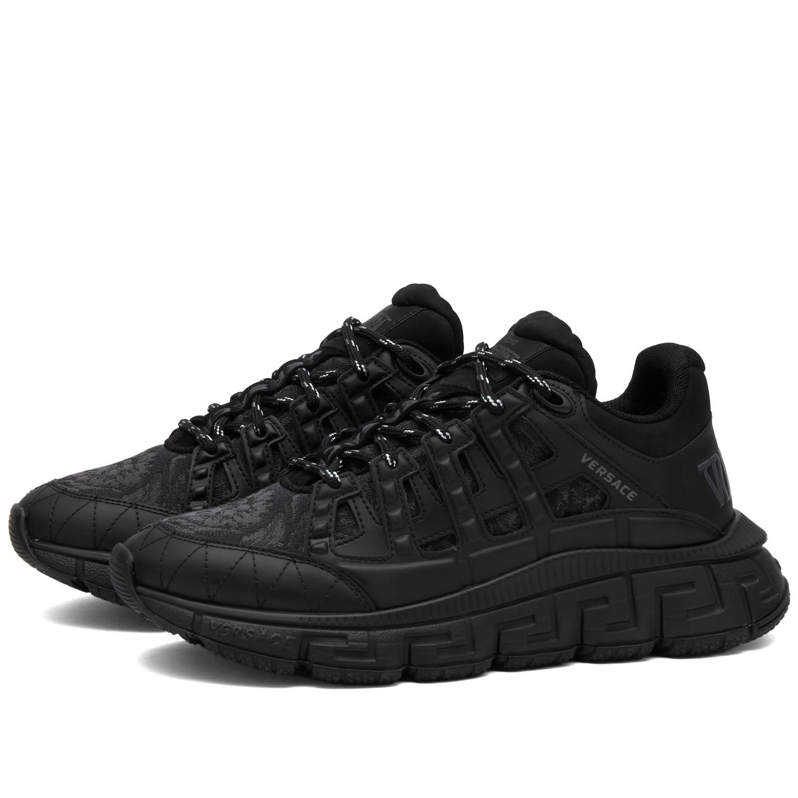 Versace Baroque Trigreca Sneaker Black & Anthracite | END.