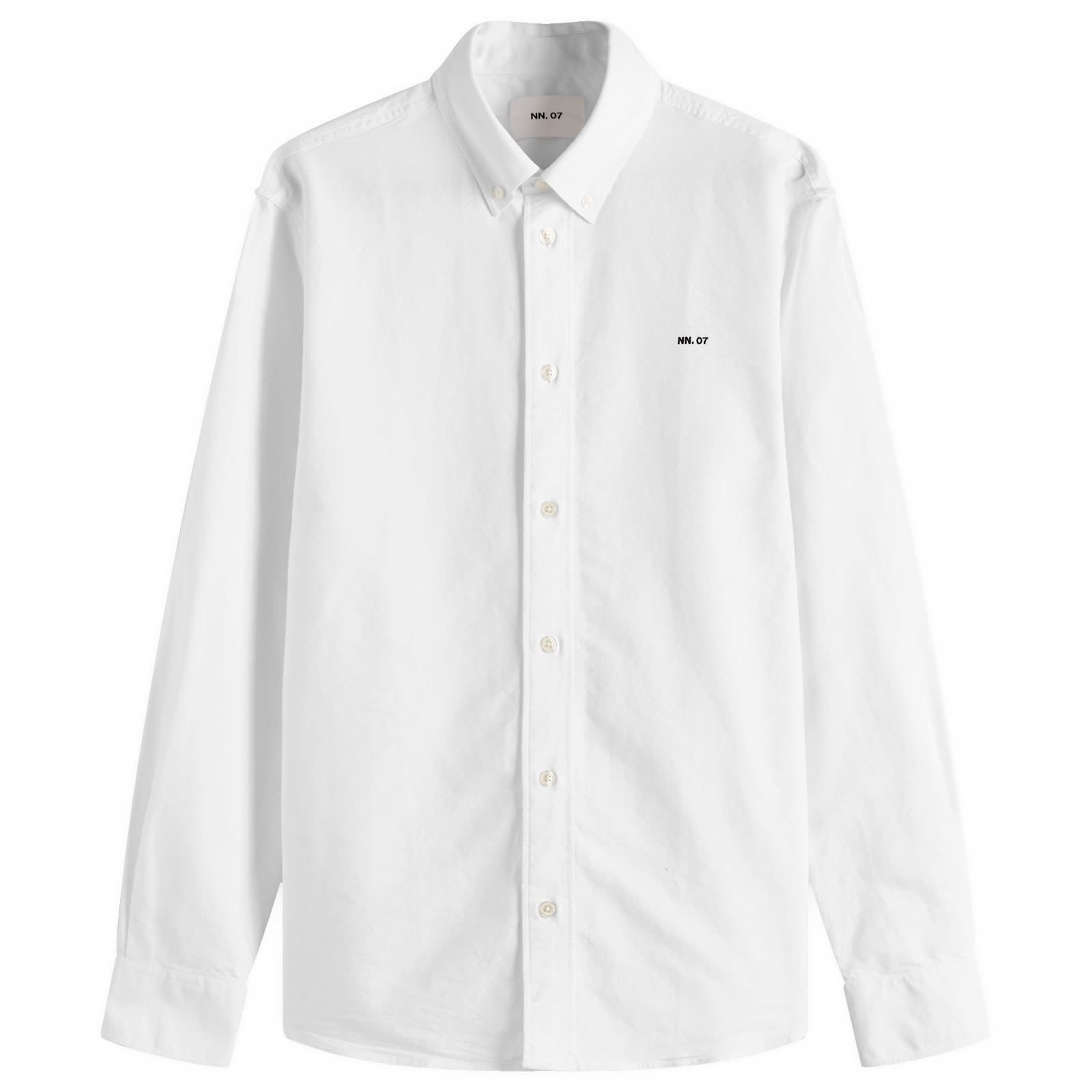 NN07 Colby Logo Oxford Shirt White | END. (GB)