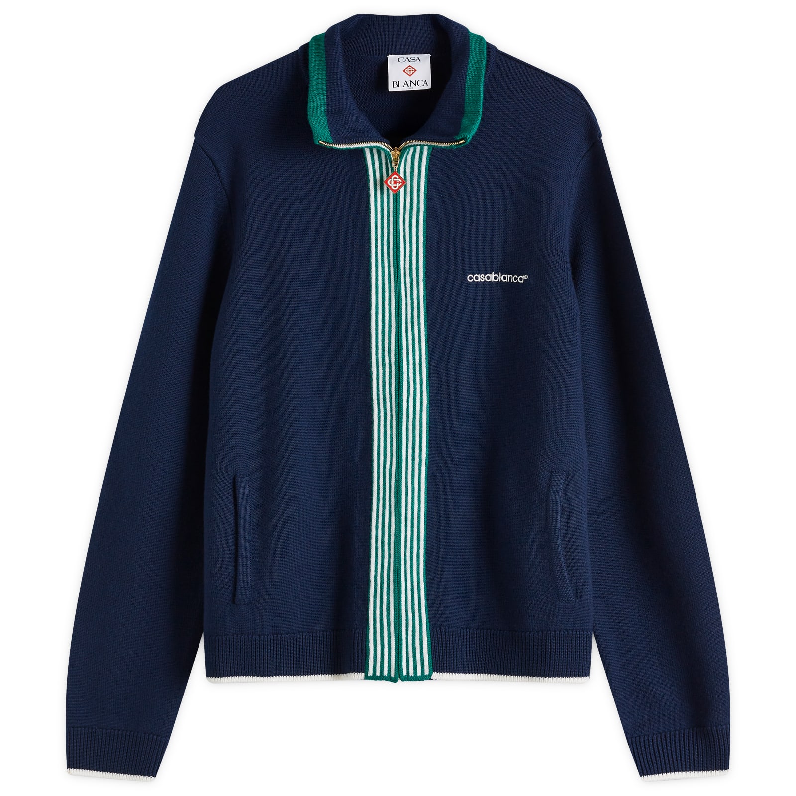 Casablanca Tennis Track Jacket Navy | END. (GB)