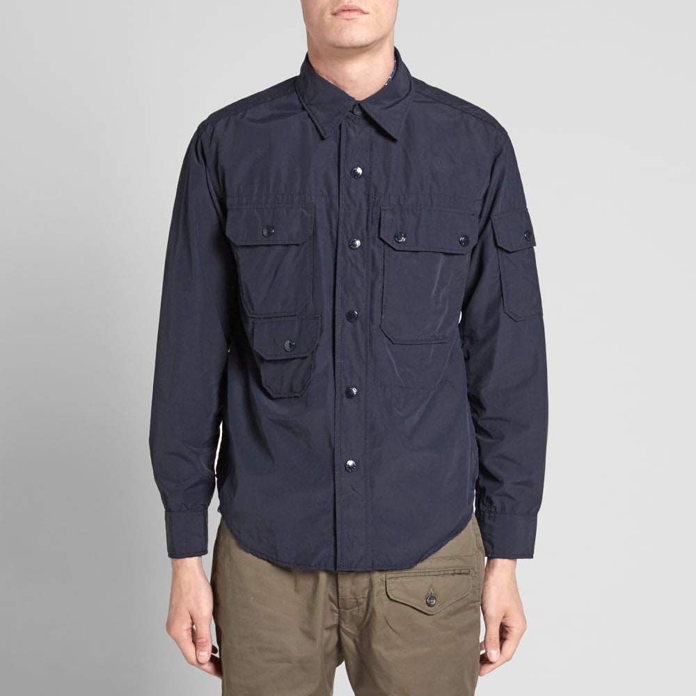Engineered Garments Explorer Shirt Jacket Dark Navy Nyco Poplin | END. (US)