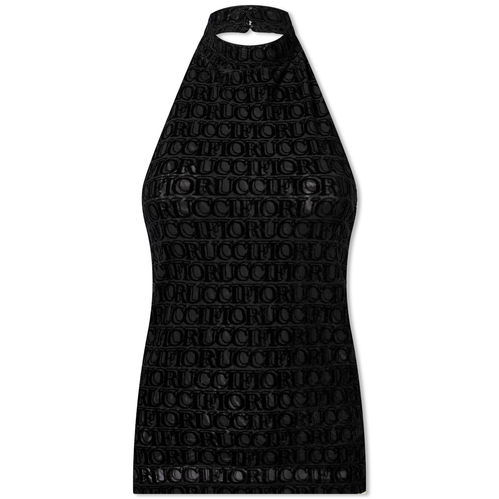 Fiorucci Monogram Halter Top Black | END. (US)