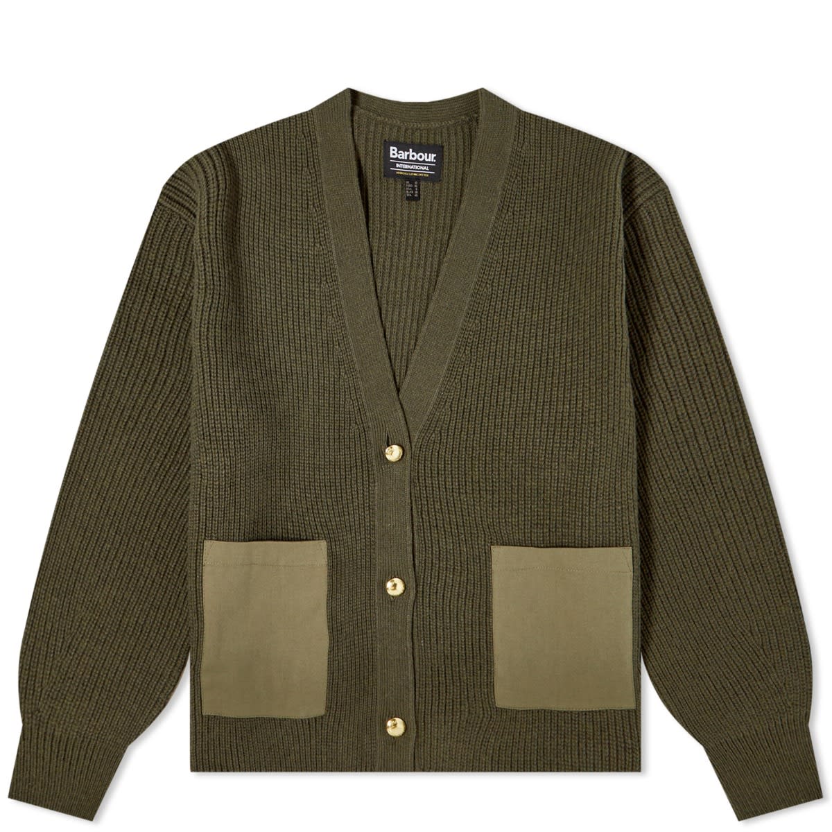 Barbour International Jensons Cardigan Midnight Green | END. (US)