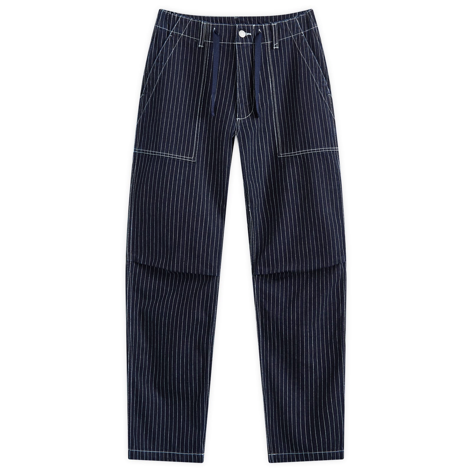 Uniform Bridge Stripe Denim Fatigue Pants Blue | END. (GB)